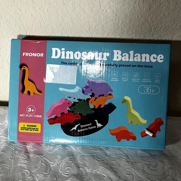 Fronor | Toys | Dinosaur Balancing Stacking Game Wooden Blocks Toy ...